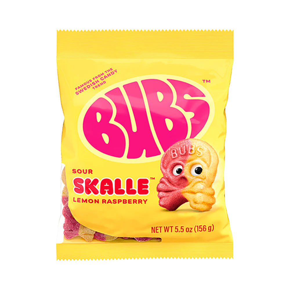 BUBS SOUR LEMON RASPBERRY SKULLS – The Penny Candy Store