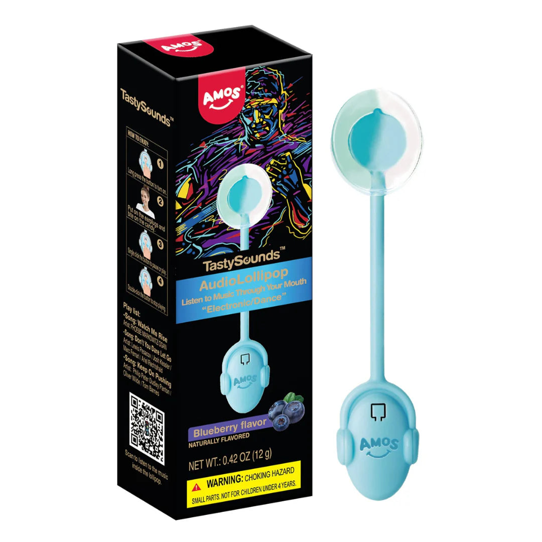 AMOS TASTYSOUNDS ELECTRONIC/DANCE AUDIO LOLLIPOP - BLUEBERRY – The ...