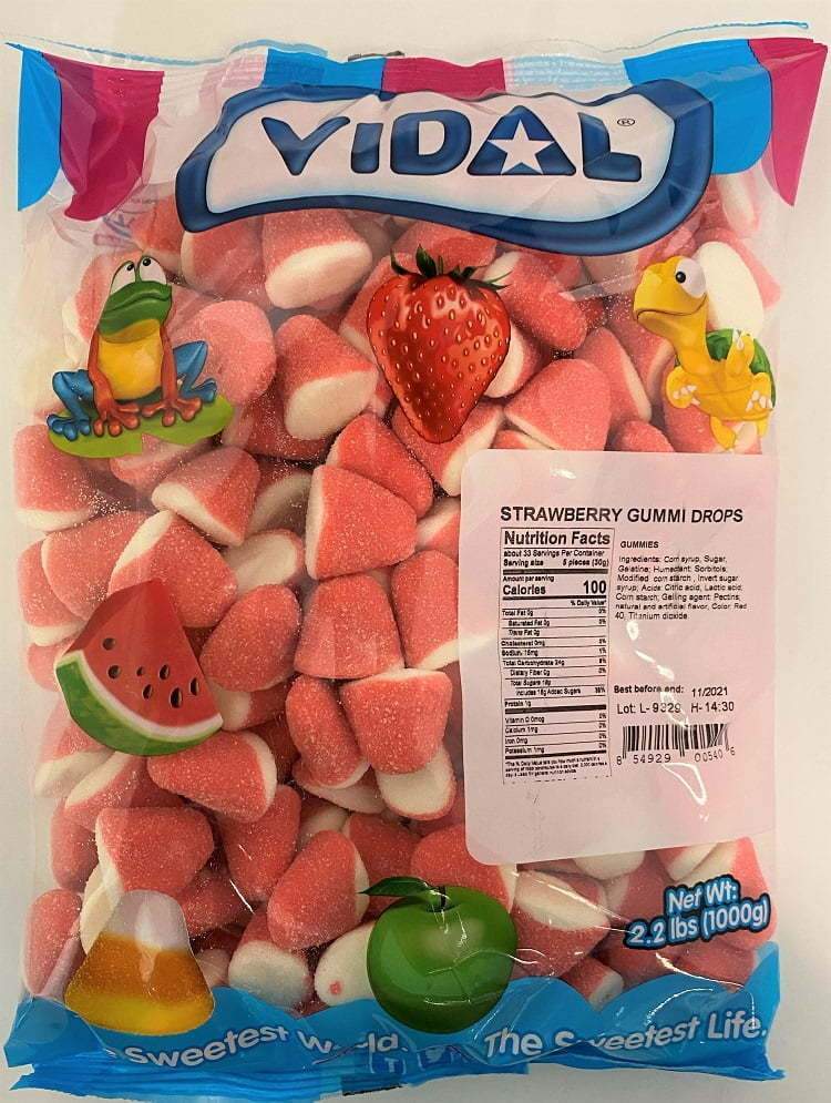 GUMMI DROPS STRAWBERRY – The Penny Candy Store